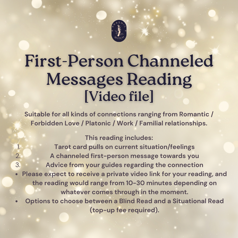 First-person Channeled Message Reading [Love/Friendship/Family/Work ...